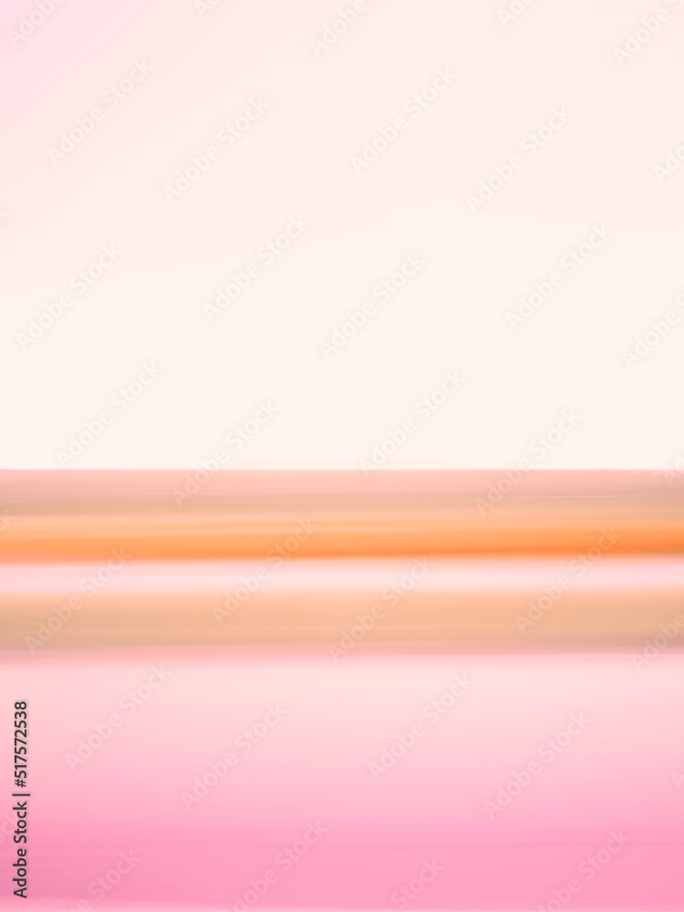 Fargo prairie motion blur landscape in pink and orange pastel colors ...