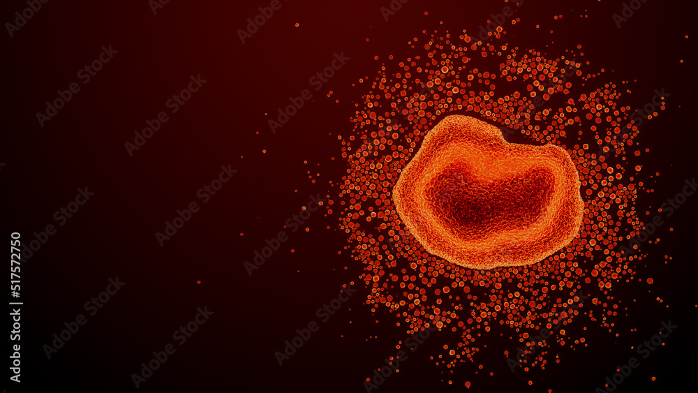 Microscopic View of Monkeypox Virus. Infectious Disease concept with ...