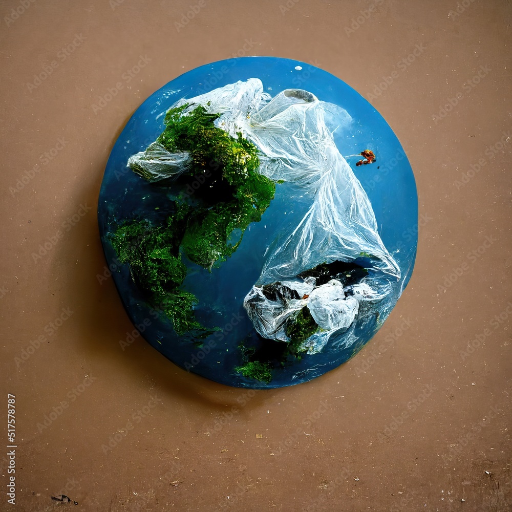 Rubbish planet earth, global landfill rubbish waste pollution and ...