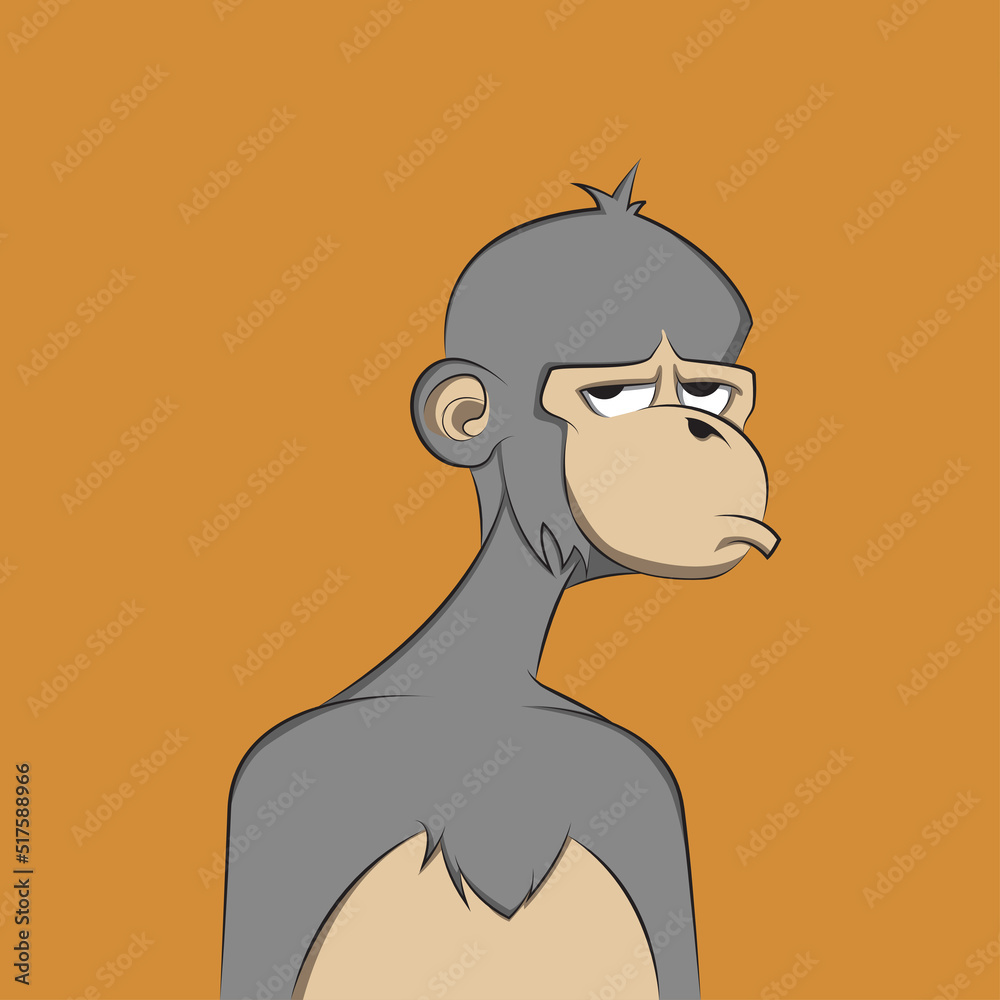 Lazy Monkey 1. monkey illustration. monkey vector. monkey wallpapers ...
