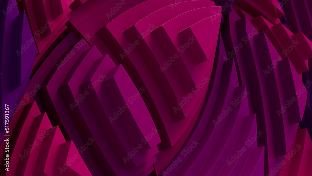 Pink and Purple Tech Background with a Geometric 3D Structure. Clean ...