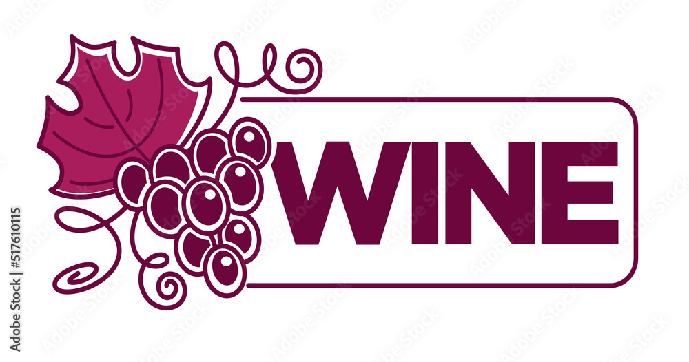 Red and dry wine tasting place to drink wine logos vector set of ...