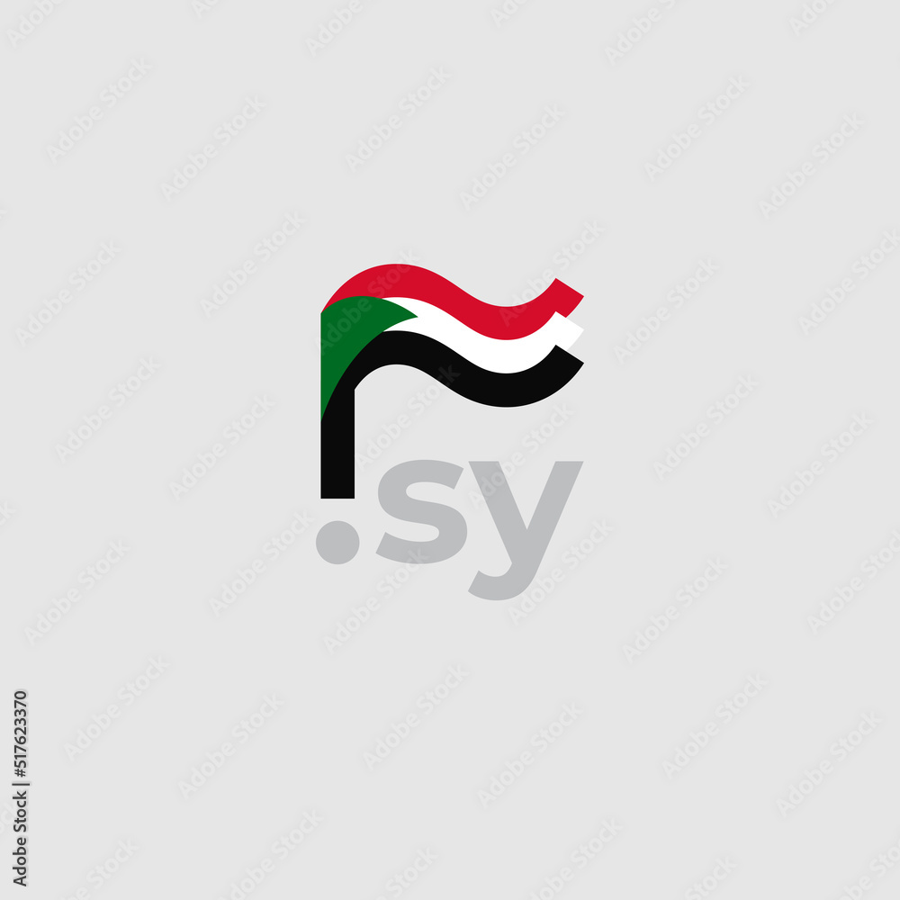 Sudan flag icon. Original simple design of the sudanese flag, map ...