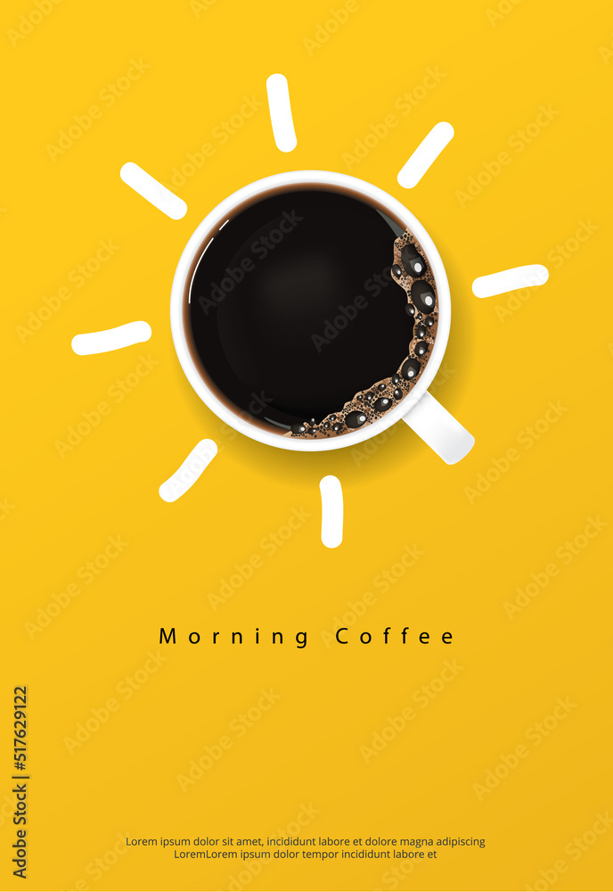Coffee Poster Advertisement Flayers Vector Illustration Stock Vector ...