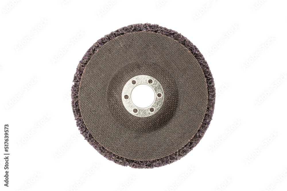 Grinder discs to remove paint rust and oxidation isolated on white ...