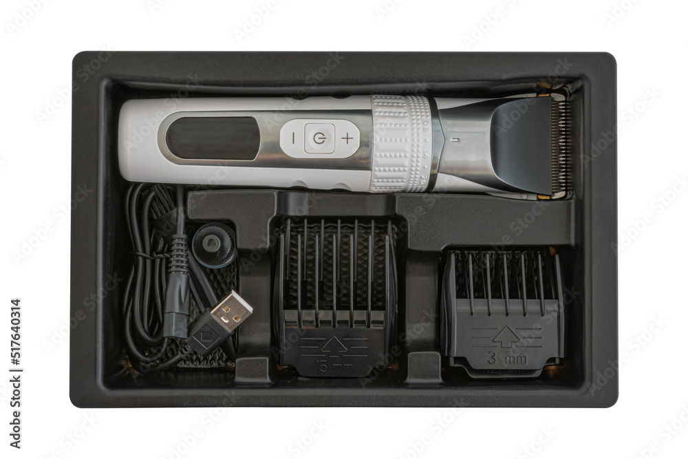 New electric clipper rechargeable hair cutting with set barber ...