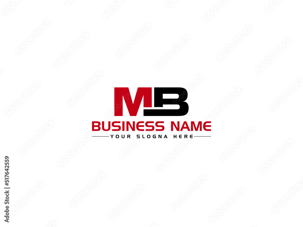 Premium MB Logo Icon, Creative Mb bm Logo Letter Vector With Colorful ...