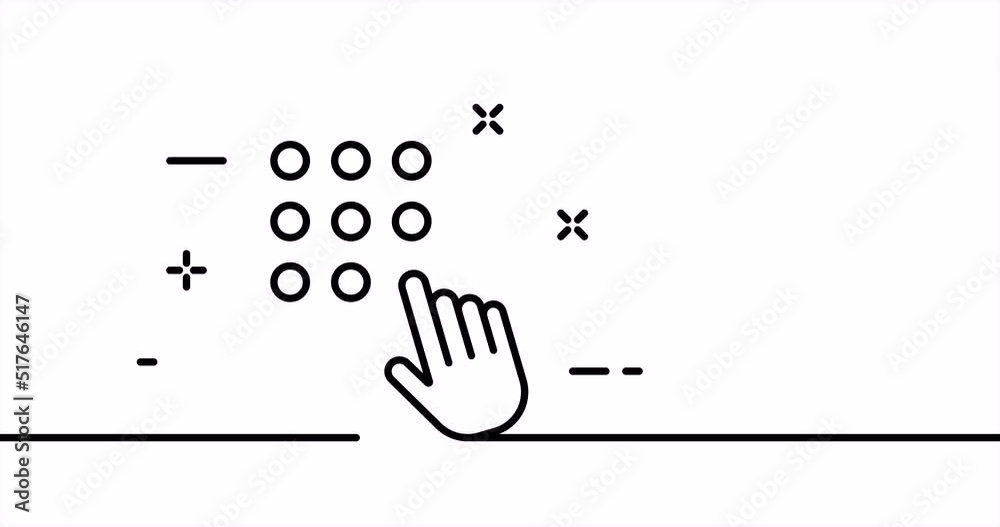 Dial. Hand with landline phone buttons. Number, call, communication ...