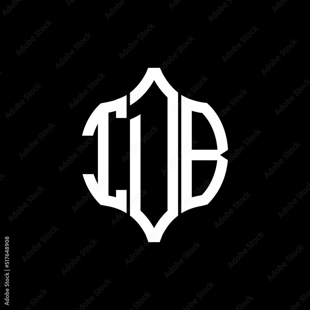 IDB letter logo. IDB best black background vector image. IDB Monogram ...