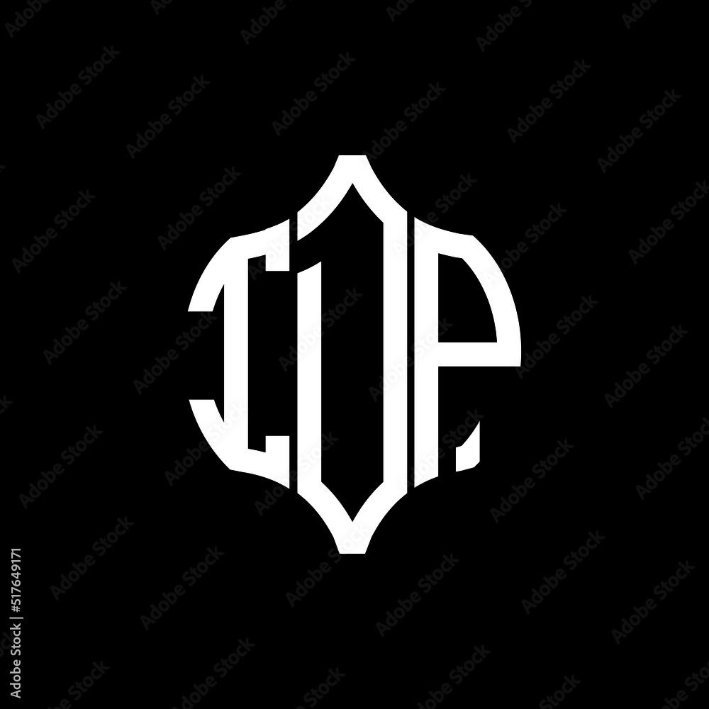 IDP letter logo. IDP best black background vector image. IDP Monogram ...
