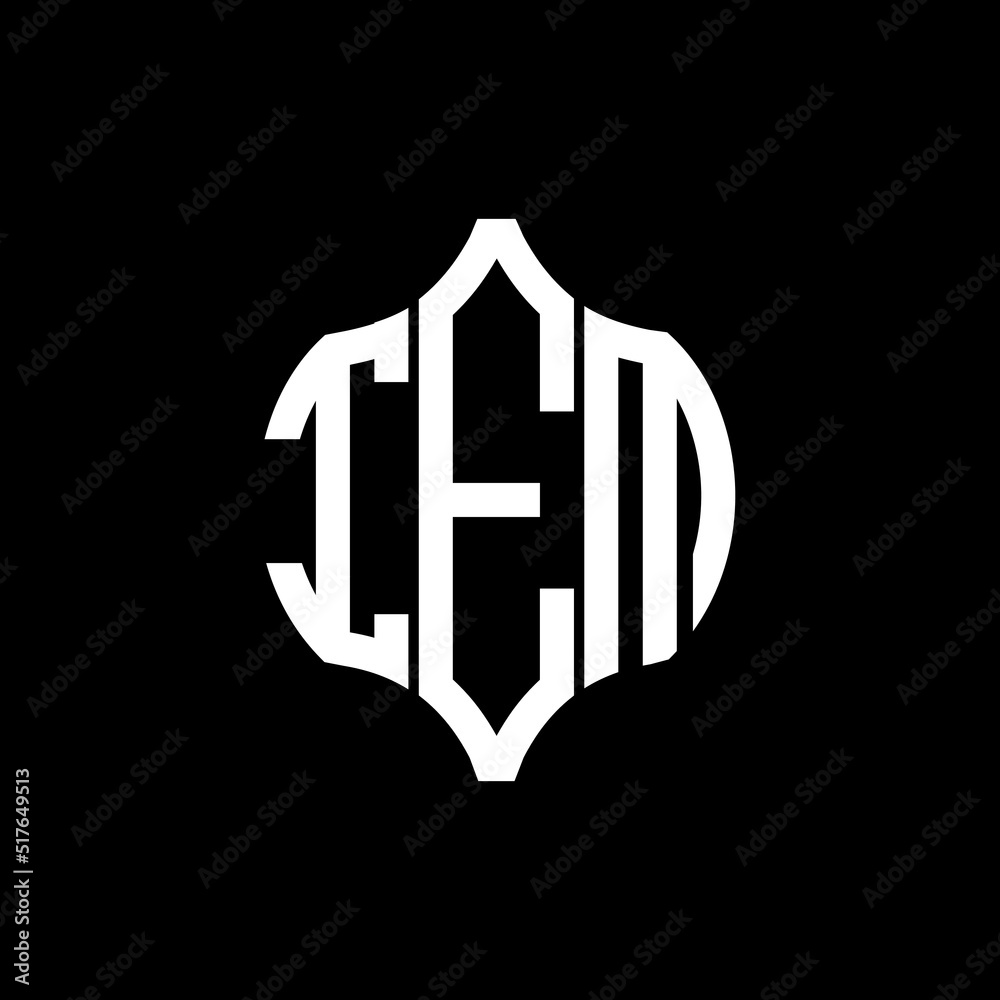 IEM letter logo. IEM best black background vector image. IEM Monogram ...