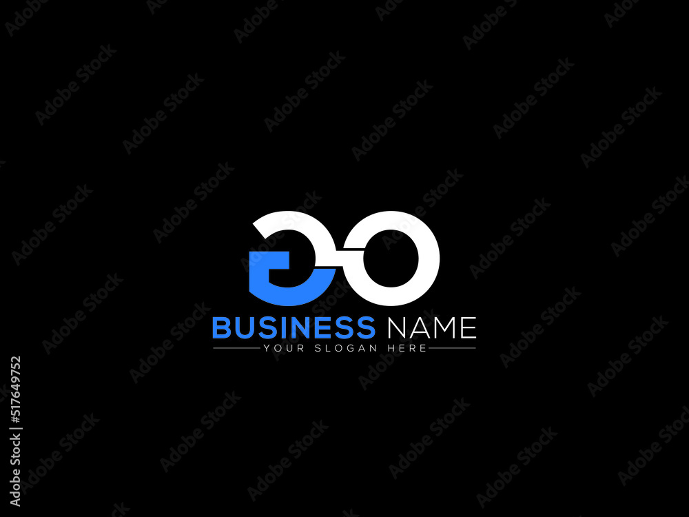 Monogram GO Logo Letter Vector, Creative Go og Logo Icon Design With ...