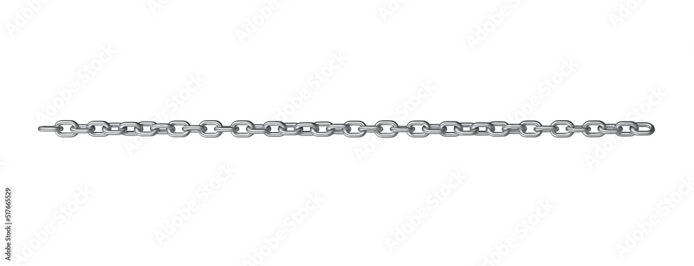 3d render realistic chain in chrome Stock Illustration | Adobe Stock