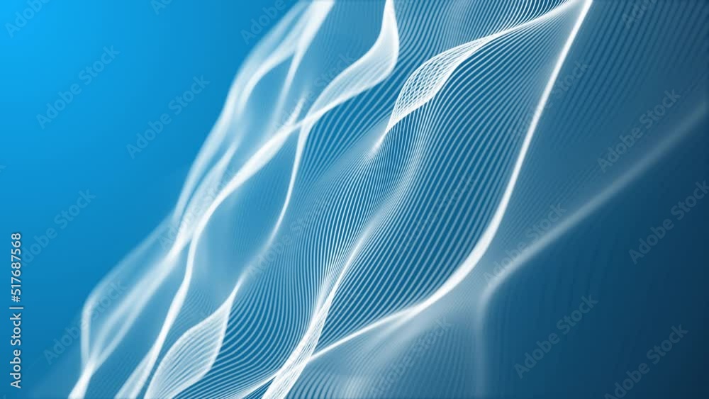 Abstract white blue technology background. Background 3d grid. Cyber ...