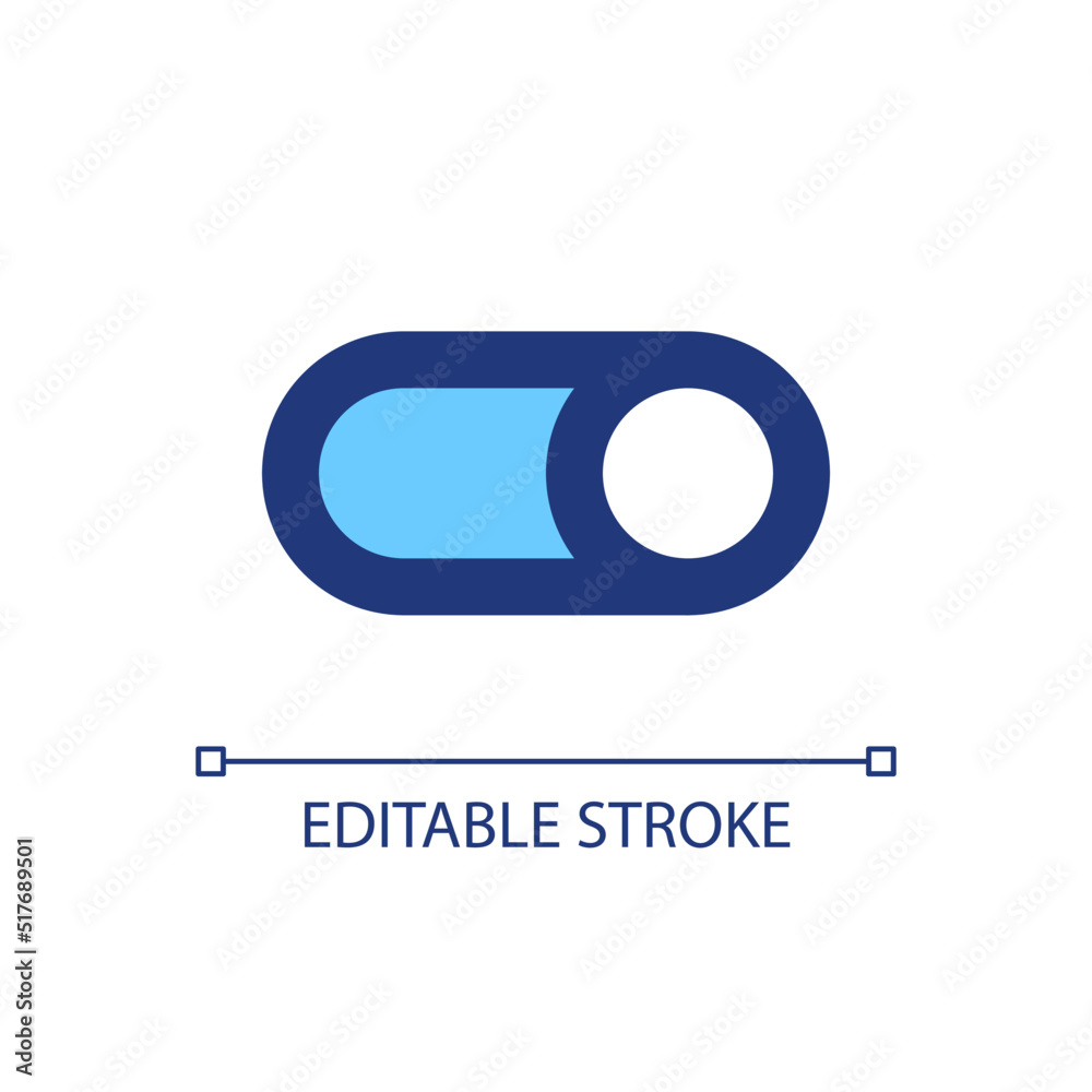 Toggle button pixel perfect RGB color ui icon. Preferences. Switching ...