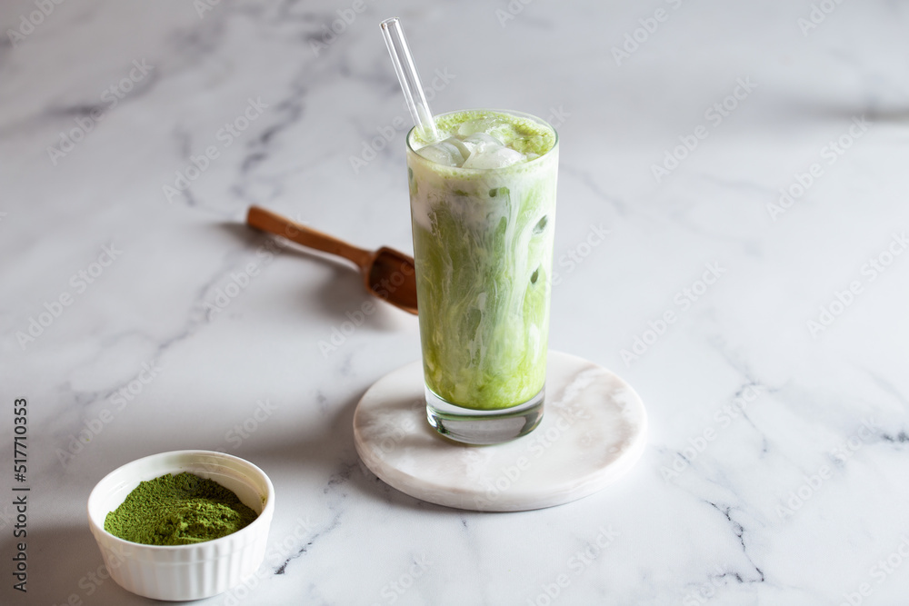 Matcha latte Stock Photo | Adobe Stock
