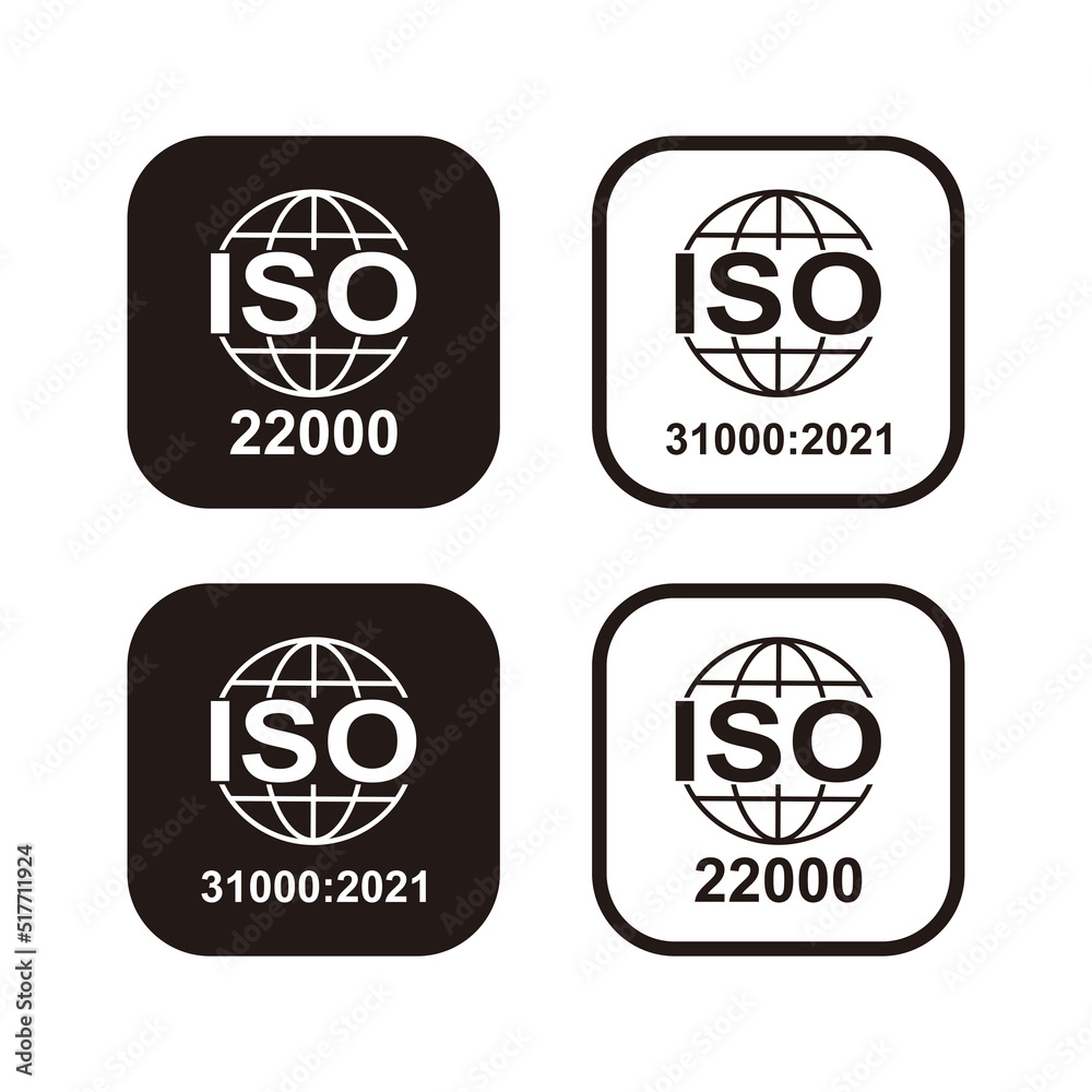 Iso 22000 icon. Food Management Systems. Standard quality symbol Stock ...