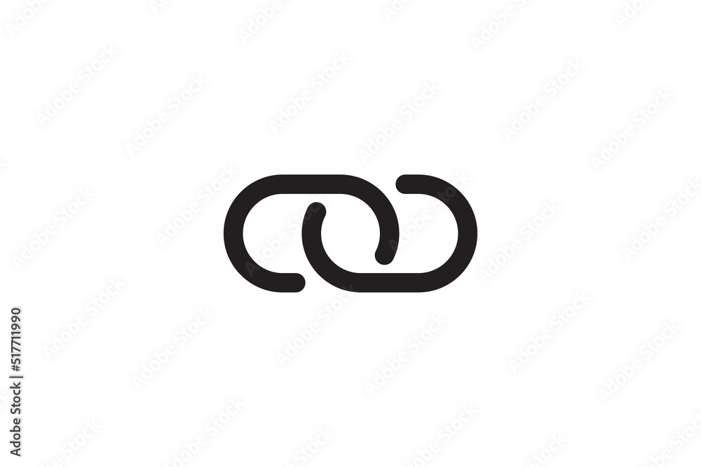 Chain link icon. Connection sign vector illustration. Linked interface ...