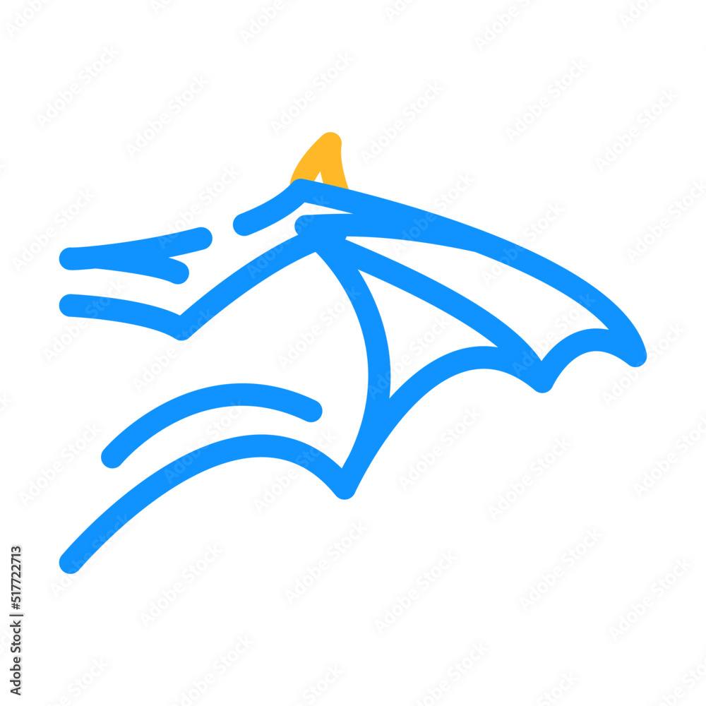 gargoyle wing color icon vector. gargoyle wing sign. isolated symbol ...