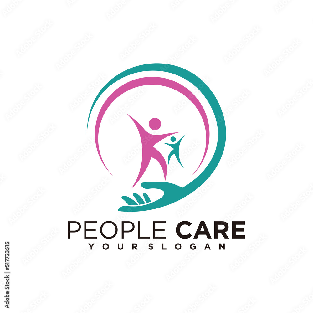 people logo design with creative concept premium vector Stock Vector ...