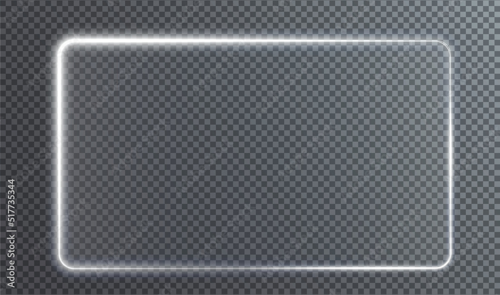 Collection of futuristic hud light white frame. Technological ...