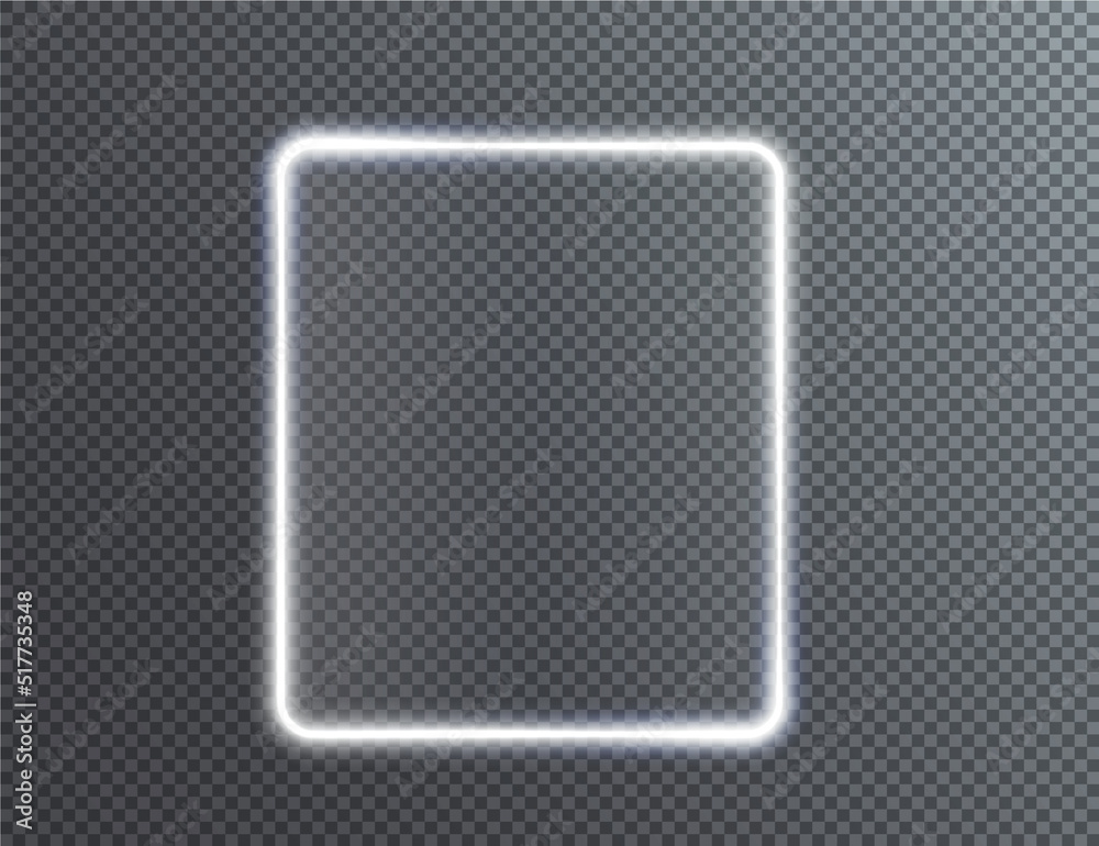 Collection of futuristic hud light white frame. Technological ...