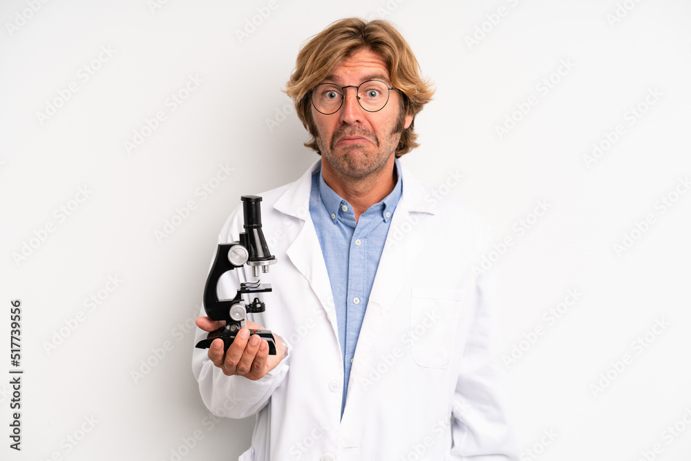 Stockfoto blond adult man feeling sad and whiney with an unhappy look ...