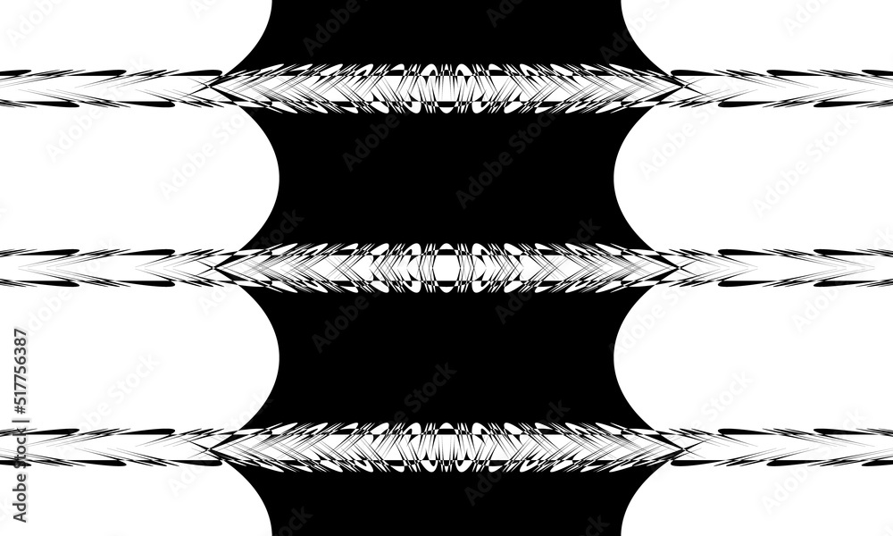 beautiful monochrome wallpaper for modern design in op art style Stock ...