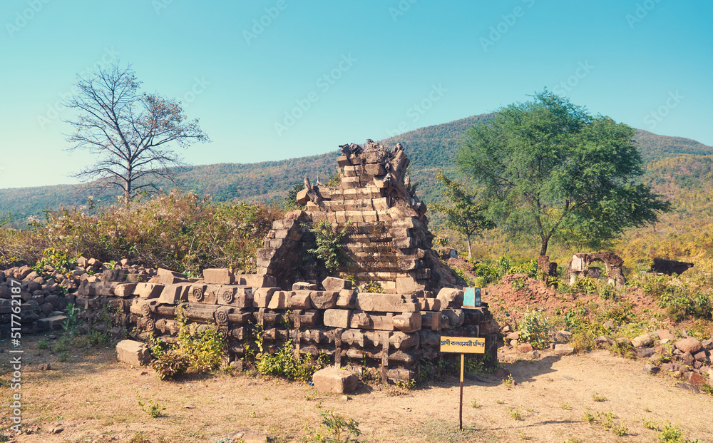 Remains of Adi Kalyaneswari Temple, near the famous terracotta made ...