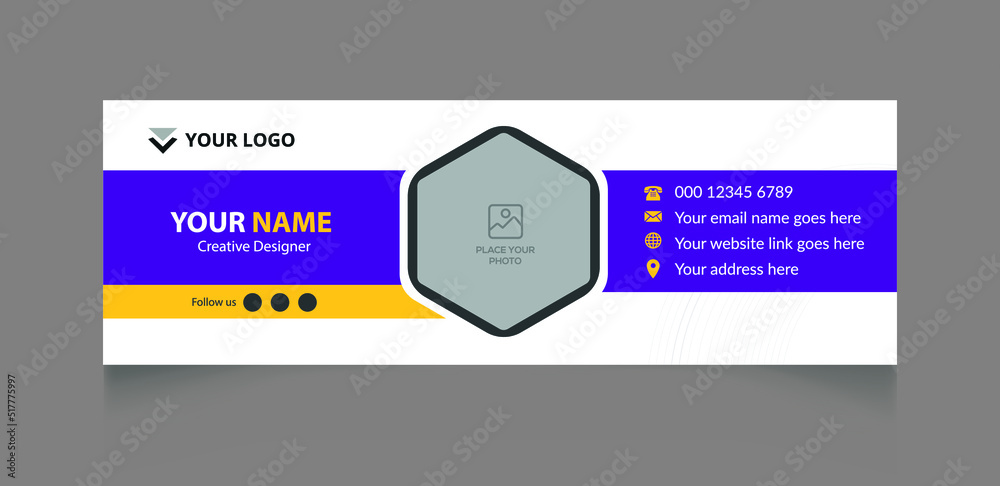 Professional Email Signatures Template Design and email footer and ...