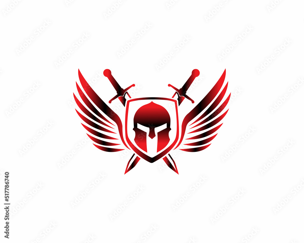 Special Forces and Killer Logo Design Template. Winged Skull and 2 ...