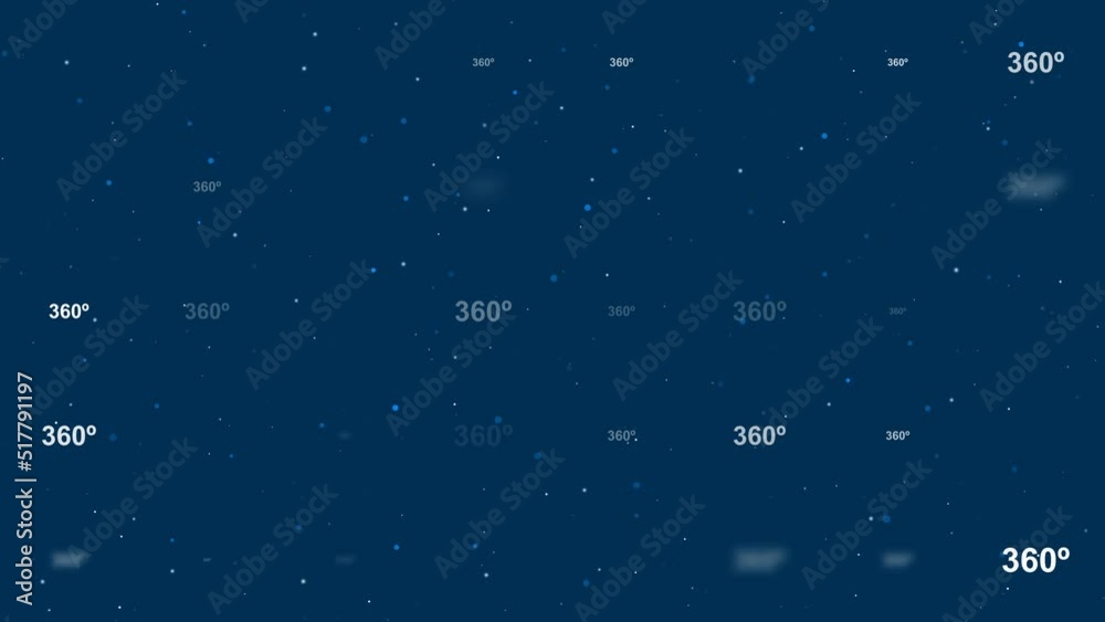 Template animation of evenly spaced 360 degree symbols of different ...