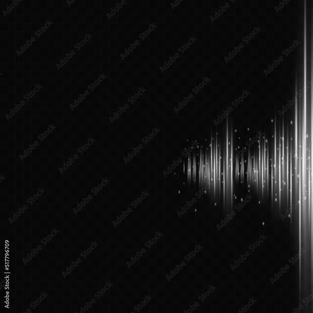 Vector sound waves. Abstract music pulse background. Wave graph of the ...