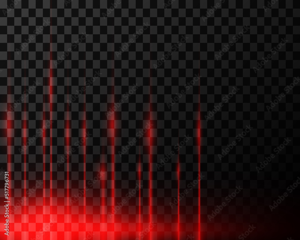 Background of red dust particles with light and explosion of stars on a ...