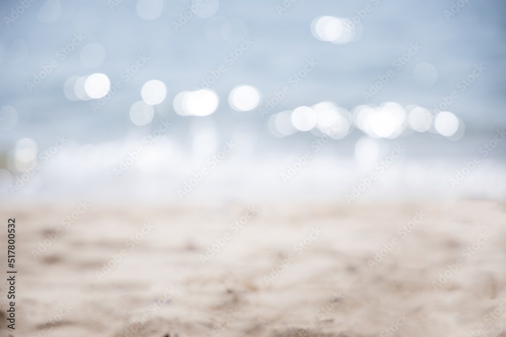 blurred of sea and beach background Stock Photo | Adobe Stock