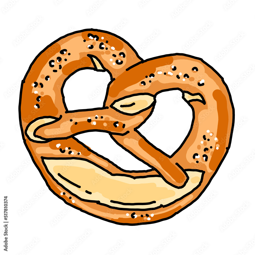 Tasty brezel for Oktoberfest celebration. Baked snack, bread for cafe ...