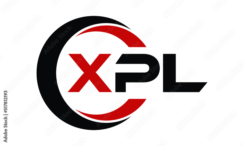 XPL swoosh three letter logo design vector template | monogram logo ...
