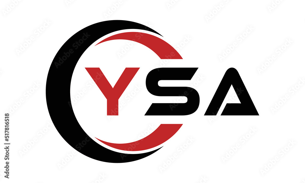 YAS swoosh three letter logo design vector template | monogram logo ...