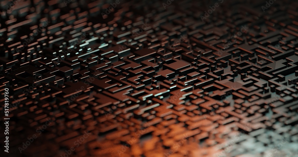 Abstract 3d design background with gpu cpu technology pattern of lines circuit board texture3d ...