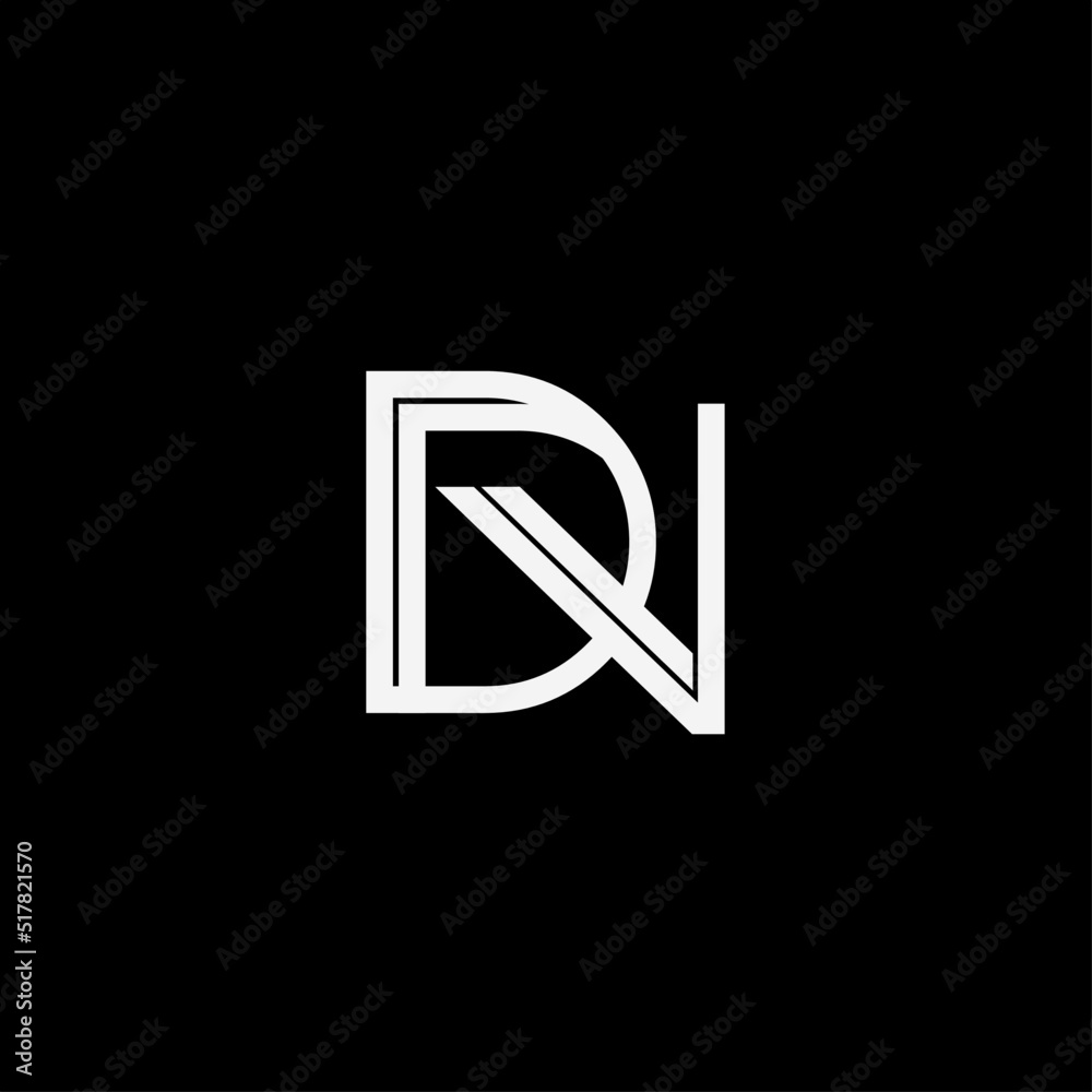 Initial letter DN logo template design Stock Vector | Adobe Stock