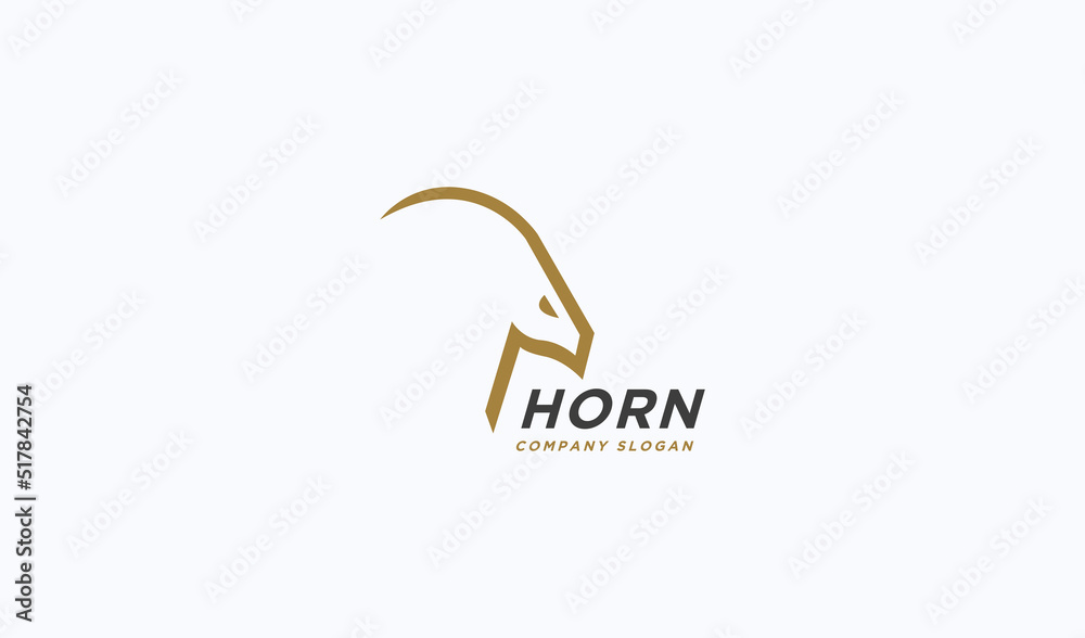 Geometric Horn Logo. Usable for Business and Branding Company Logos ...
