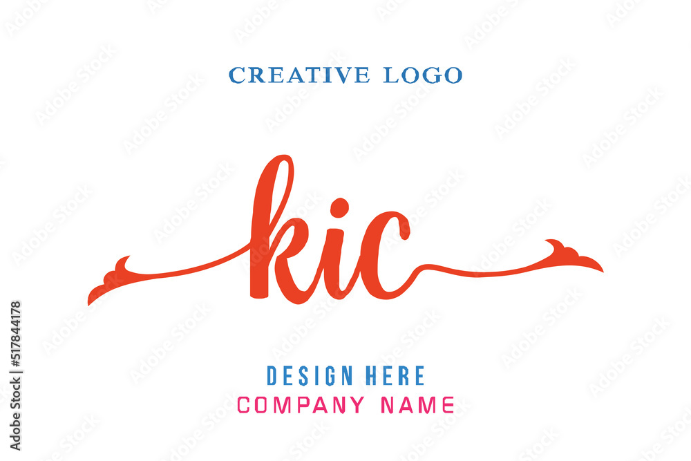 KIC lettering, perfect for company logos, offices, campuses, schools ...