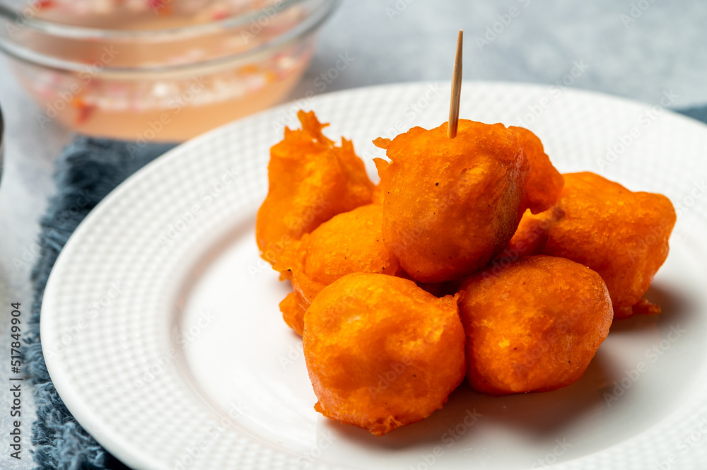 Tokneneng or tukneneng is a tempura-like Filipino street food made by ...