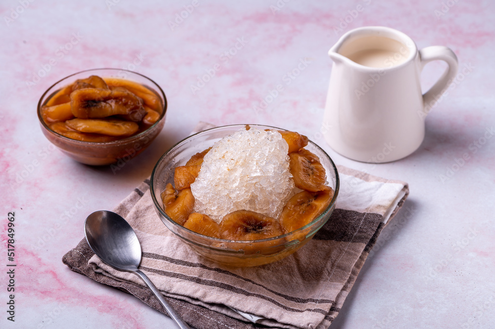 Saging con Hielo- is a famous Filipino dessert and is basically banana ...