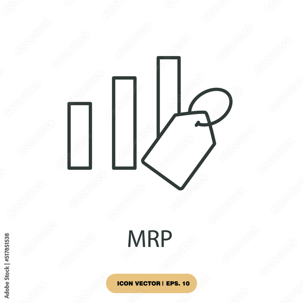 mrp icons symbol vector elements for infographic web Stock Vector ...
