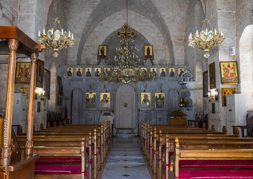 Church inside Our Lady of Nourieh orthodox Monastery, North Governorate ...