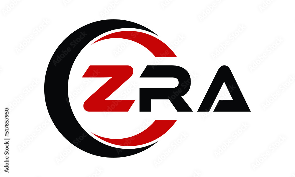 ZRA swoosh three letter logo design vector template | monogram logo ...