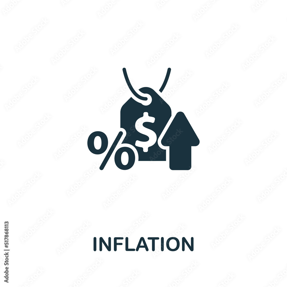 Inflation icon. Monochrome simple line Economic Crisis icon for ...