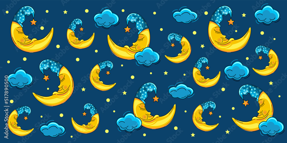 Goodnight background. Fabulous background or wallpaper for a children's ...