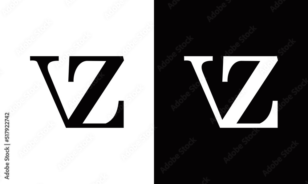letter vz symbol logo Stock Vector | Adobe Stock